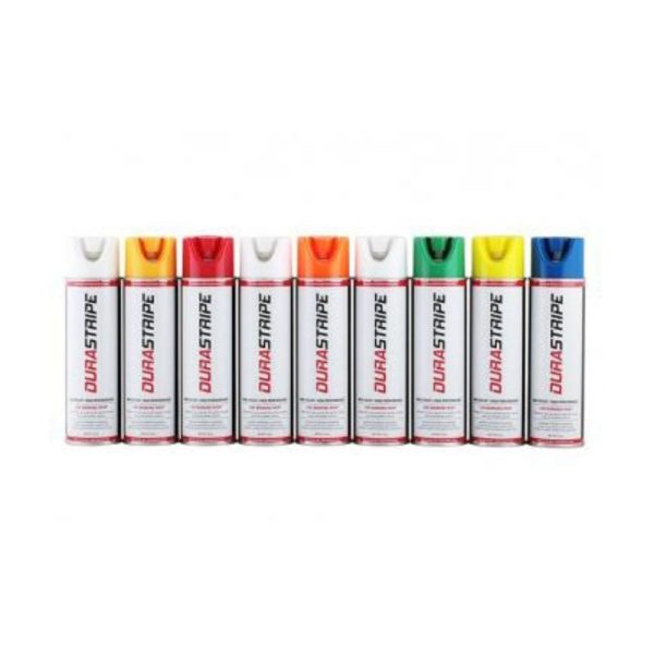 Utility locating aerosol marking identifying spray paint APWA colors.